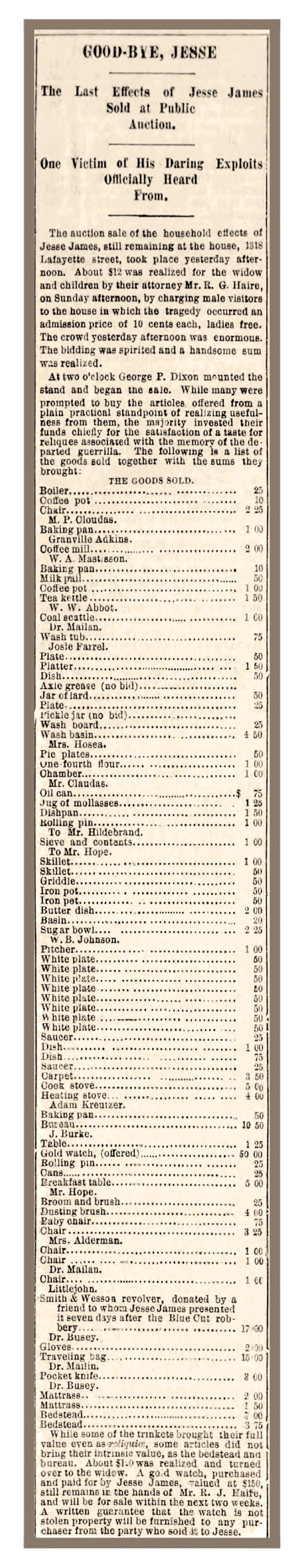 The Strange and Mesmerizing Death of the Outlaw Jesse James - True West ...