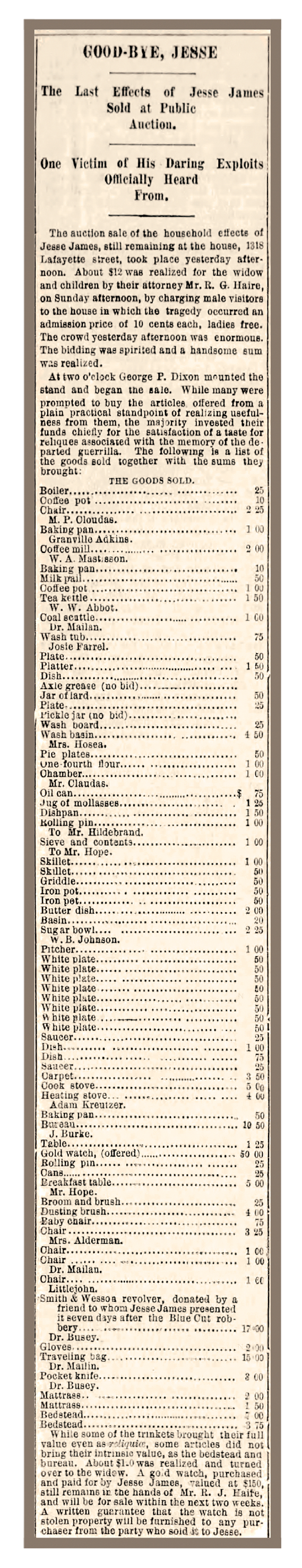 The Strange and Mesmerizing Death of the Outlaw Jesse James - True West ...